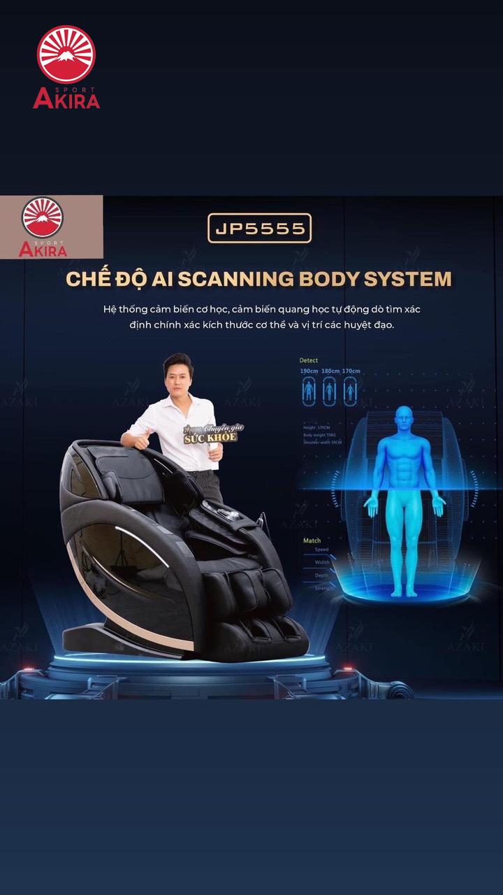 Ghế massage Akirasport JP-5555 – Akira